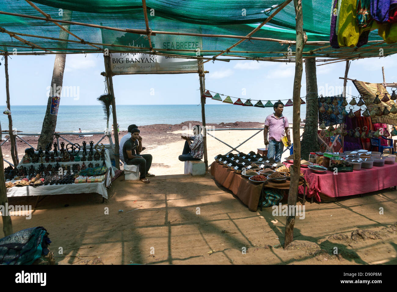 Anjuna was start of the hippy trail to Goa in the sixties Stock Photo ...