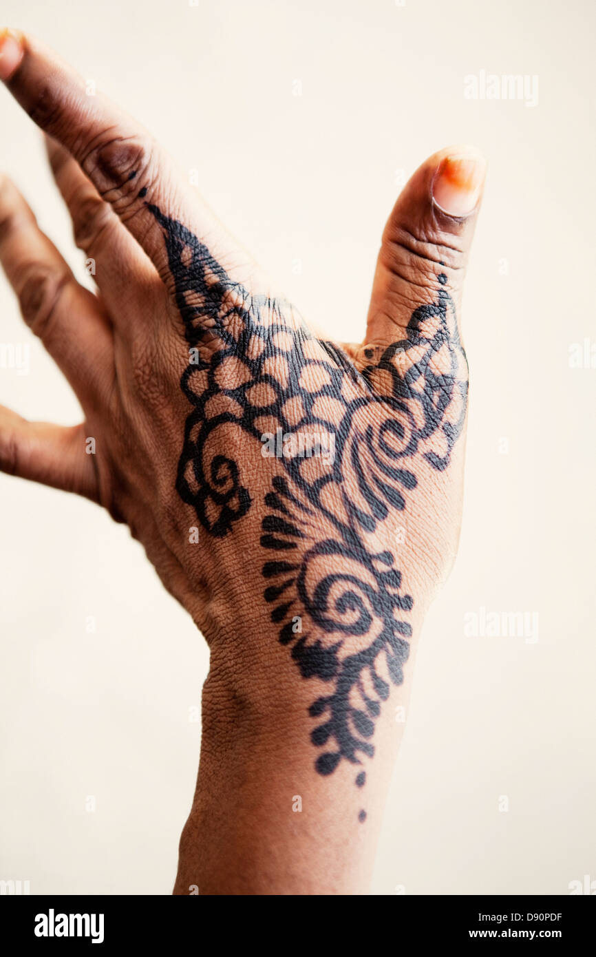 Hand tattoo hi-res stock photography and images - Alamy