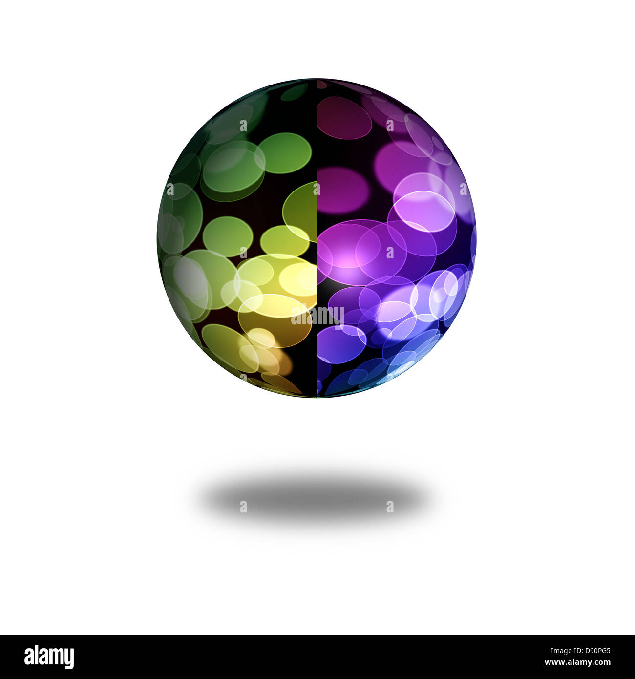Multi color globe Stock Photo - Alamy