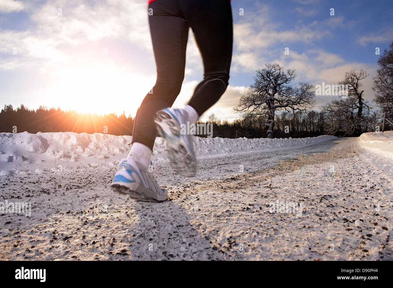 Mature woman one leg hi-res stock photography and images - Alamy