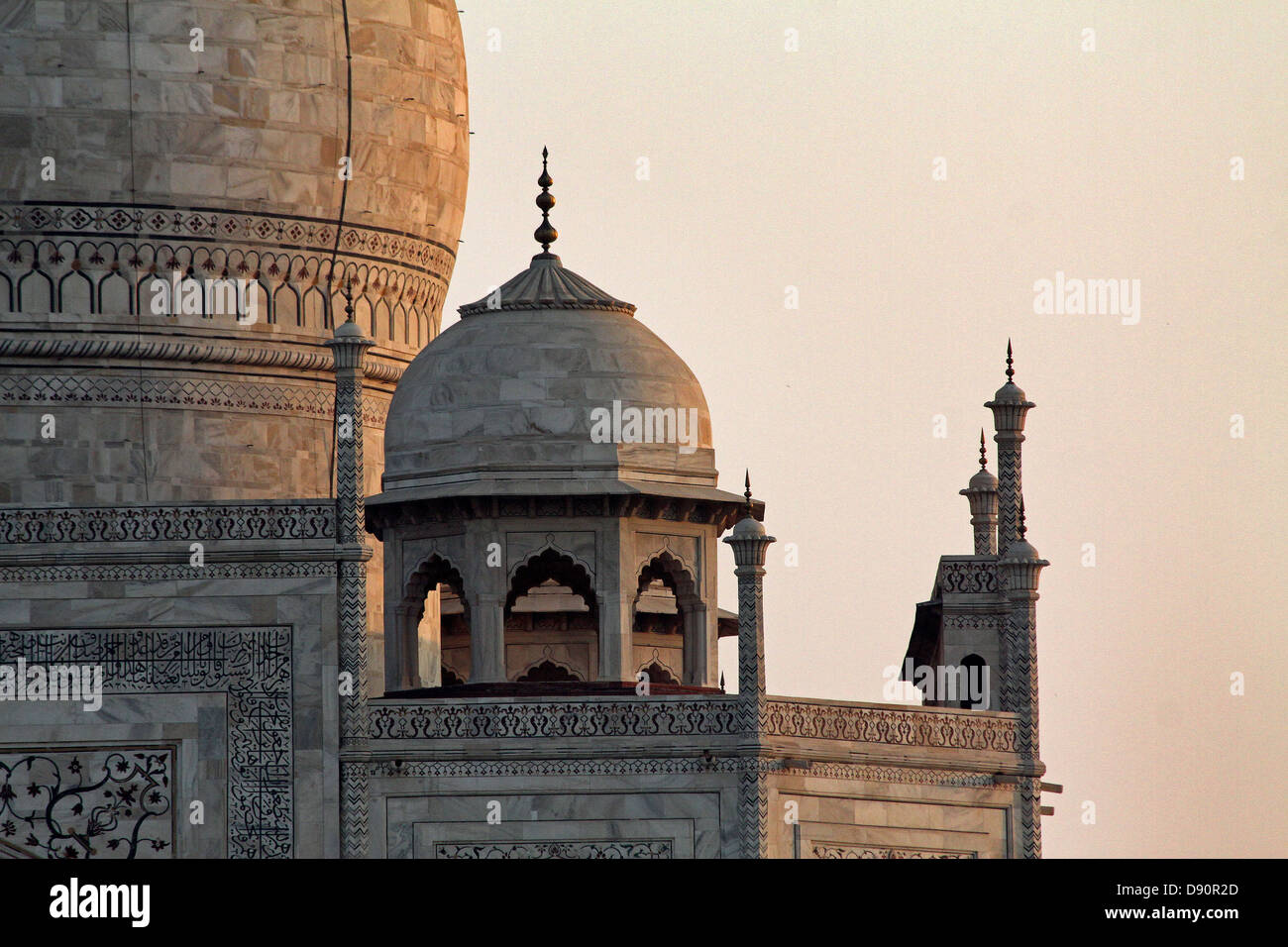 Taj Mahal marble mausoleum in Agra, close-up of the Taj Mahal Agra ...
