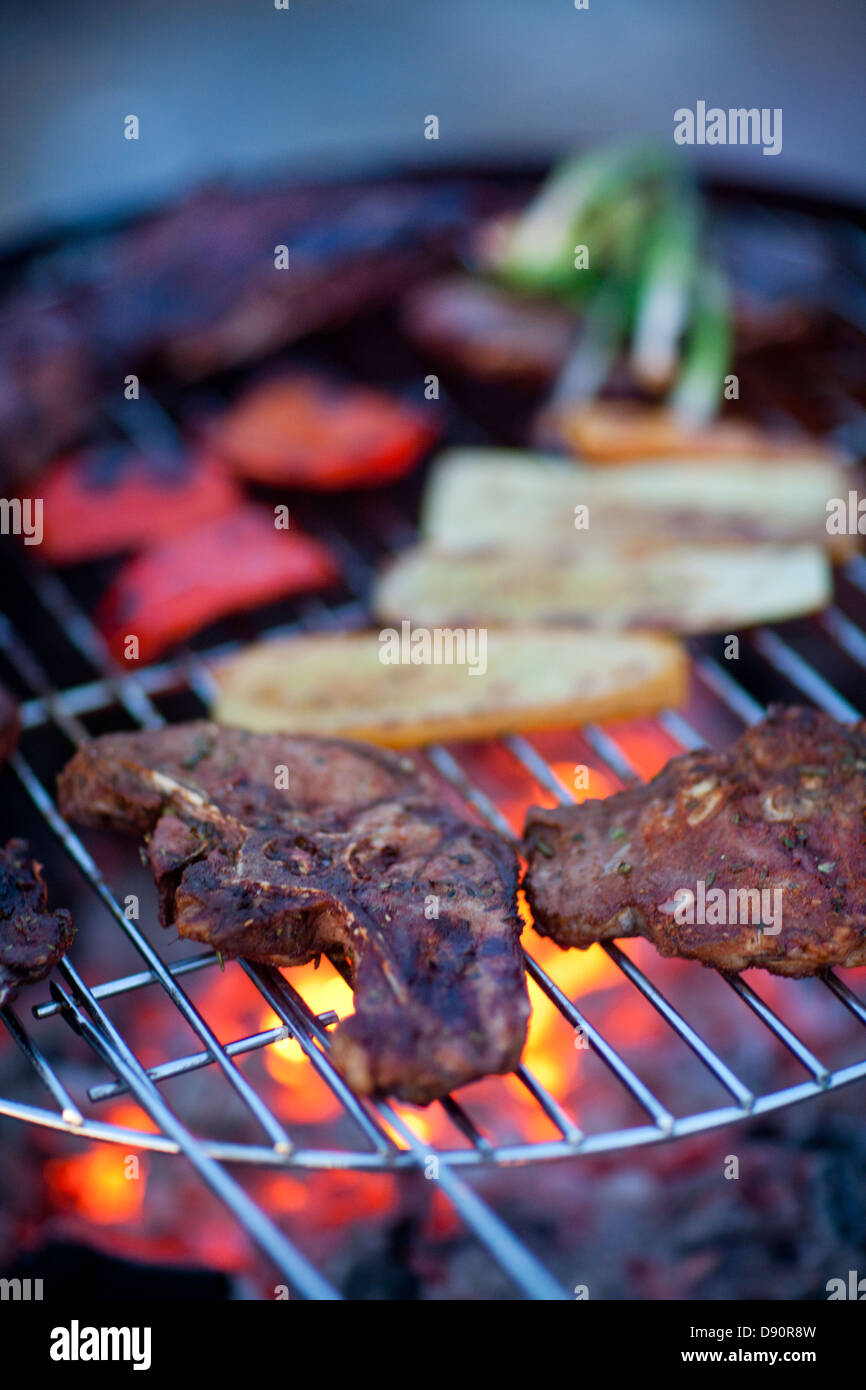 Barbecue pork close up hi-res stock photography and images - Alamy