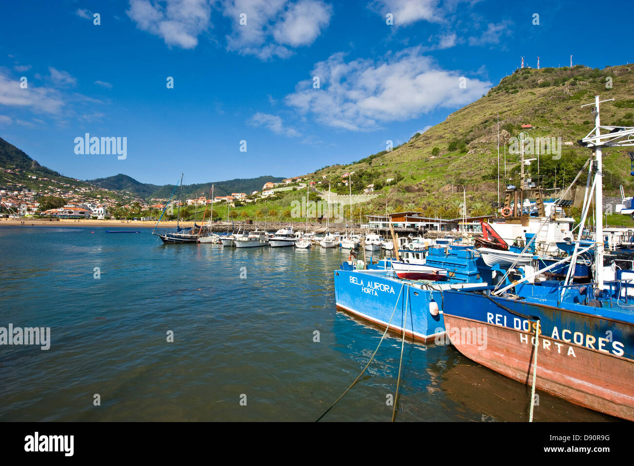 Machico harbor on Madeira island in the Atlantic Ocean Stock Photo - Alamy