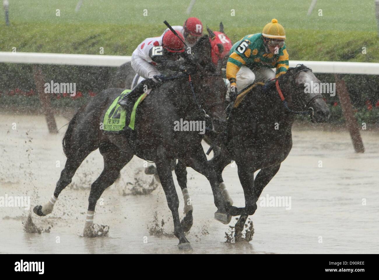 June 7, 2013 - Elmont, New York, U.S. - Souper Speedy with Jose Lezcano ...