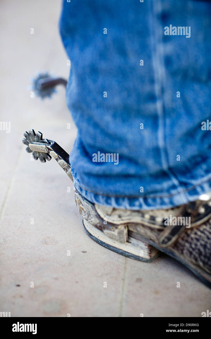 Cowboy boots spurs hi-res stock photography and images - Alamy