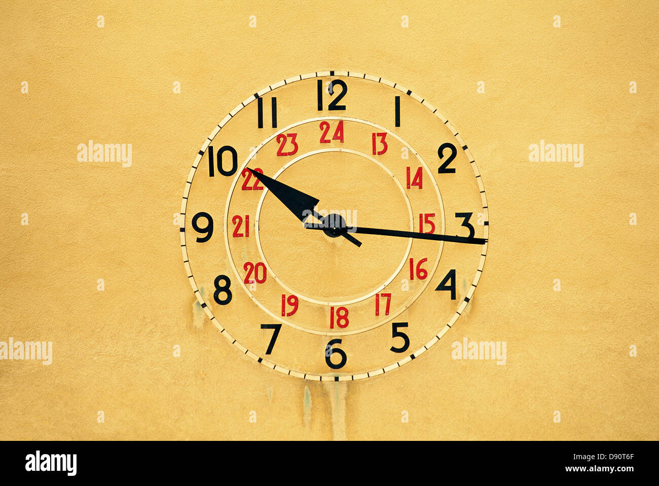 Wall clock, close-up Stock Photo - Alamy