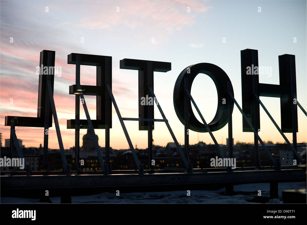 Silhouette of sign hi-res stock photography and images - Alamy