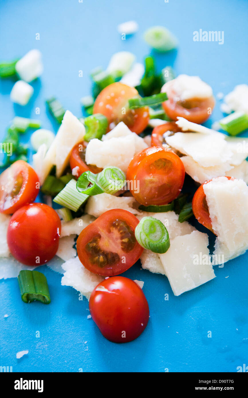 Elevated view of salad Stock Photo - Alamy
