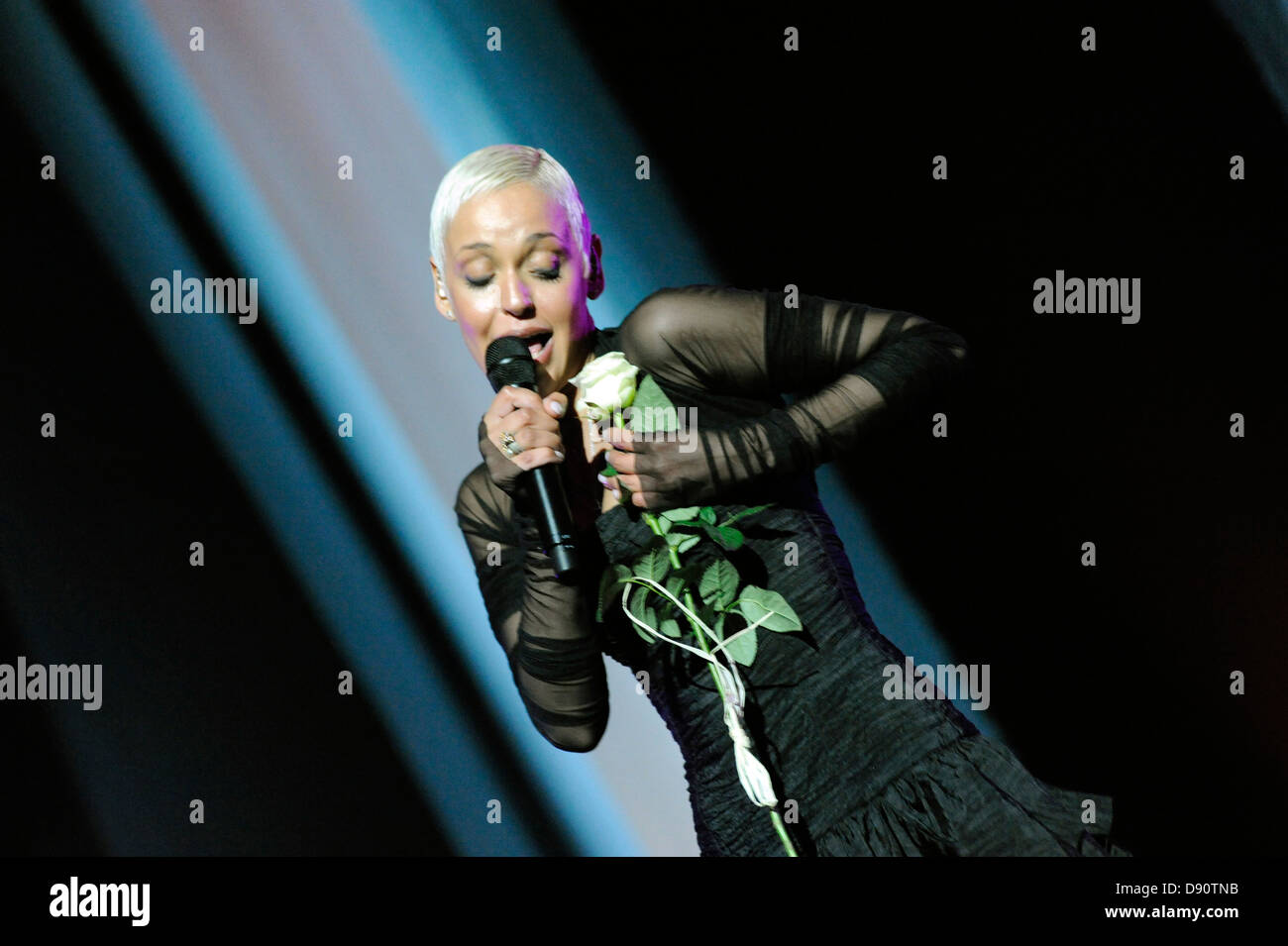 Portuguese singer mariza performing in hi-res stock photography and ...