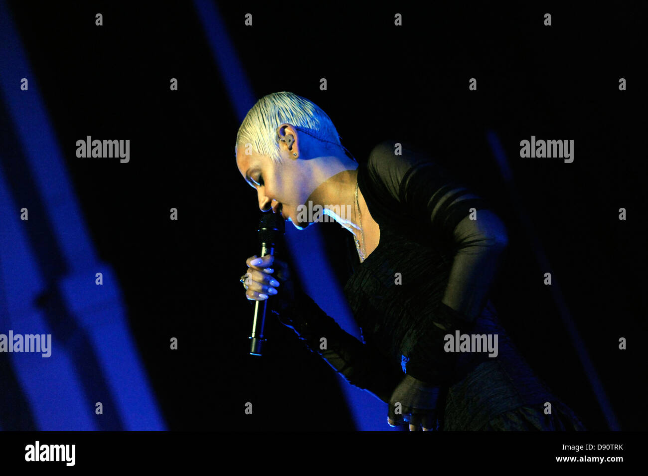 Portuguese singer mariza performing in hi-res stock photography and ...