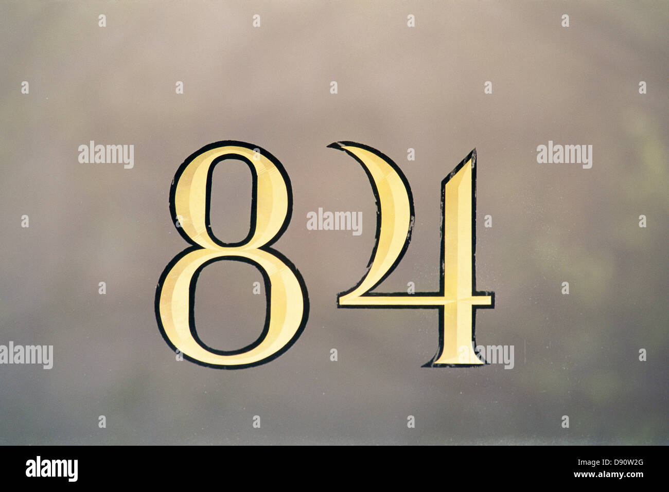 Number painted on wall Stock Photo - Alamy