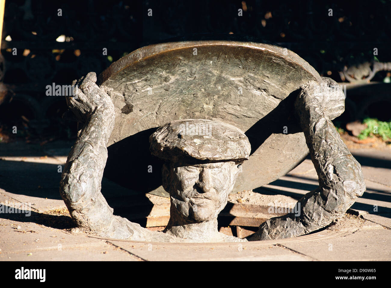 Human figure carved on stone Stock Photo - Alamy