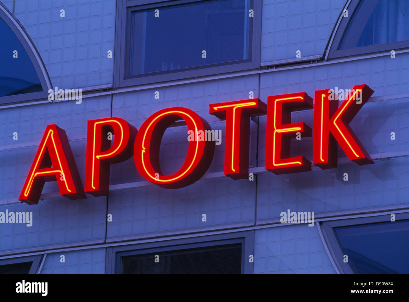 Neon light advertisement Stock Photo - Alamy