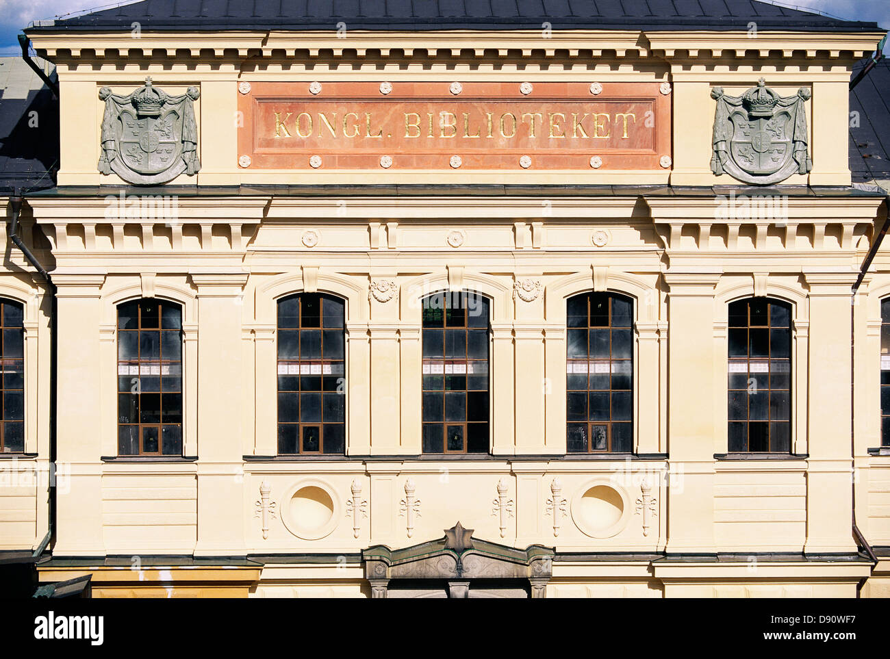 Facade of building, front view Stock Photo - Alamy
