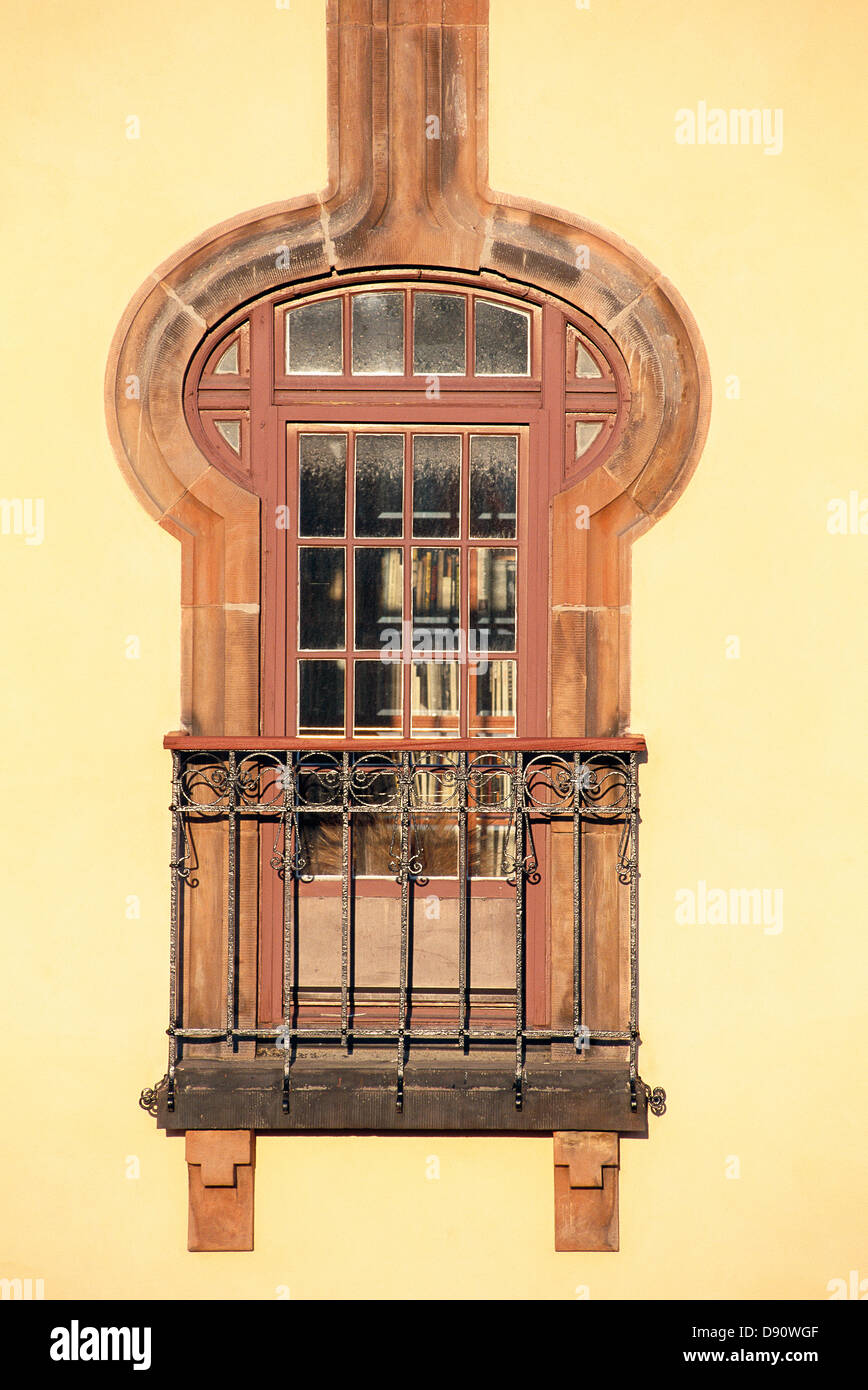 Window with balcony Stock Photo - Alamy