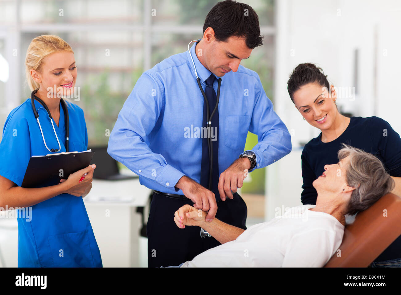 Checking Pulse Senior Stock Photos & Checking Pulse Senior Stock Images ...