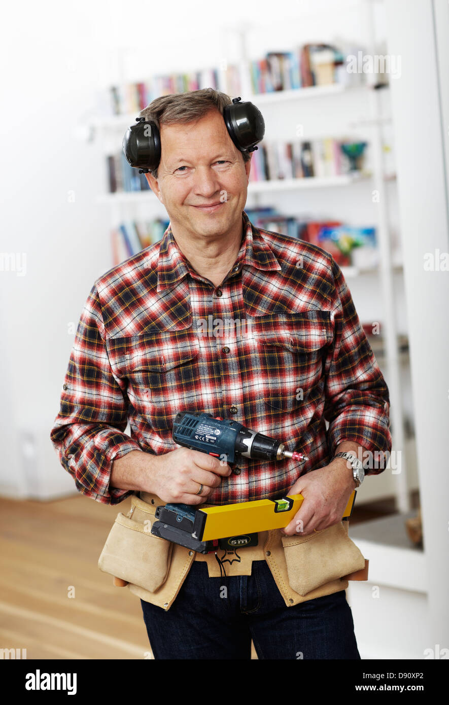 Portrait of carpenter Stock Photo - Alamy
