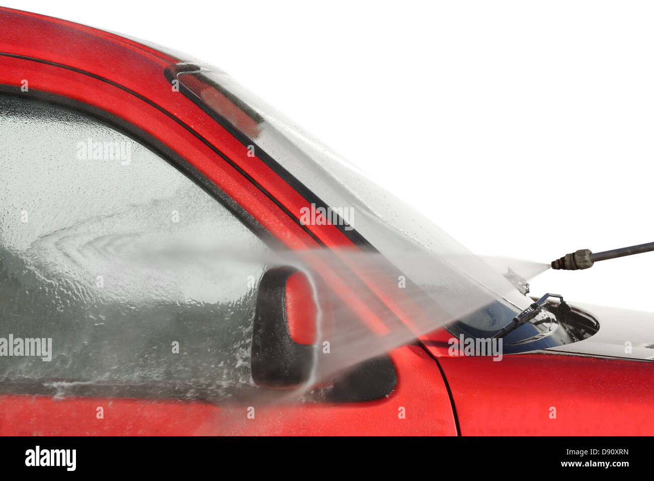 Washing cleaning car with high-pressure water jet blaster cleaner ...