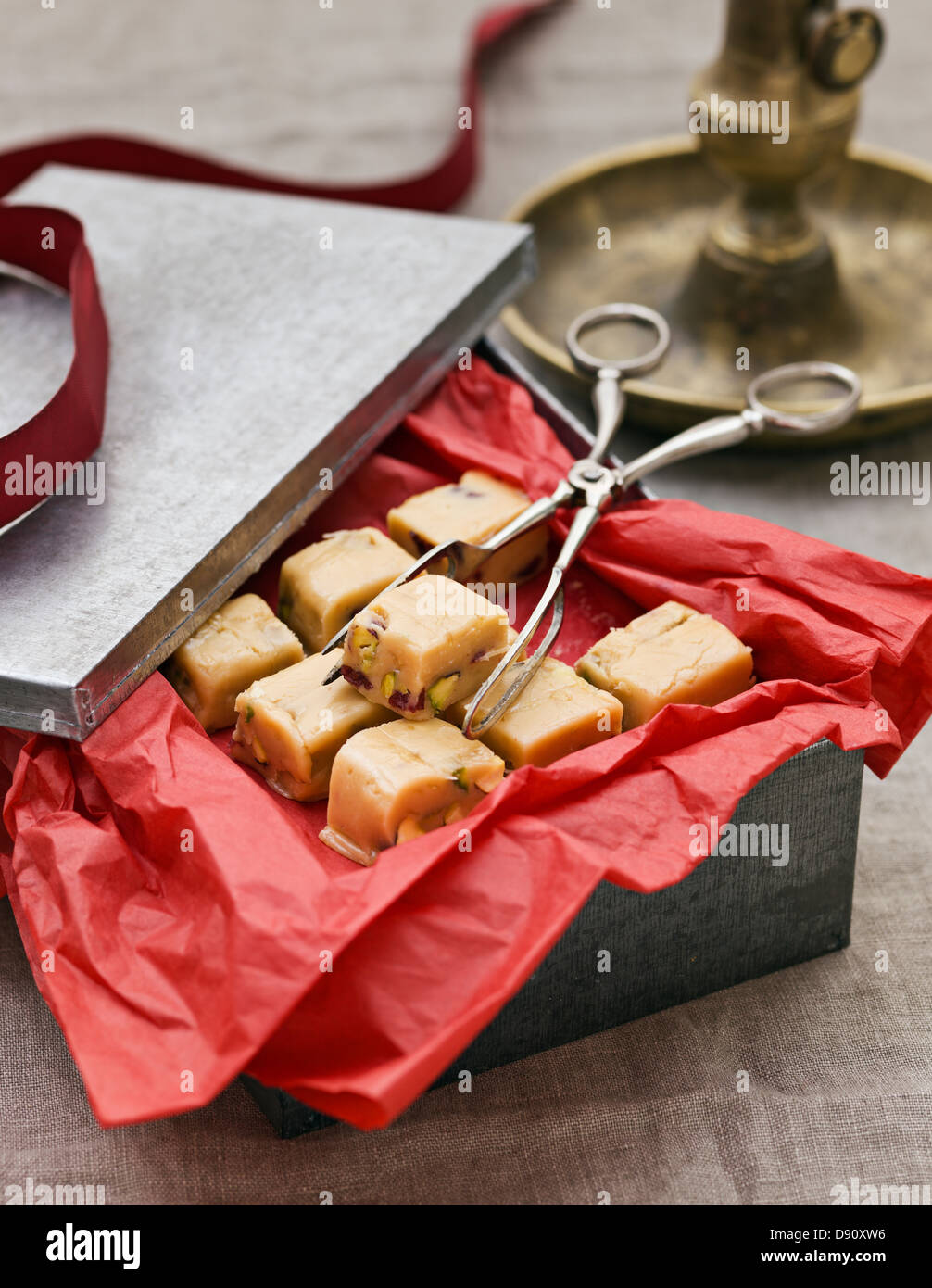 Box of toffee candies Stock Photo - Alamy