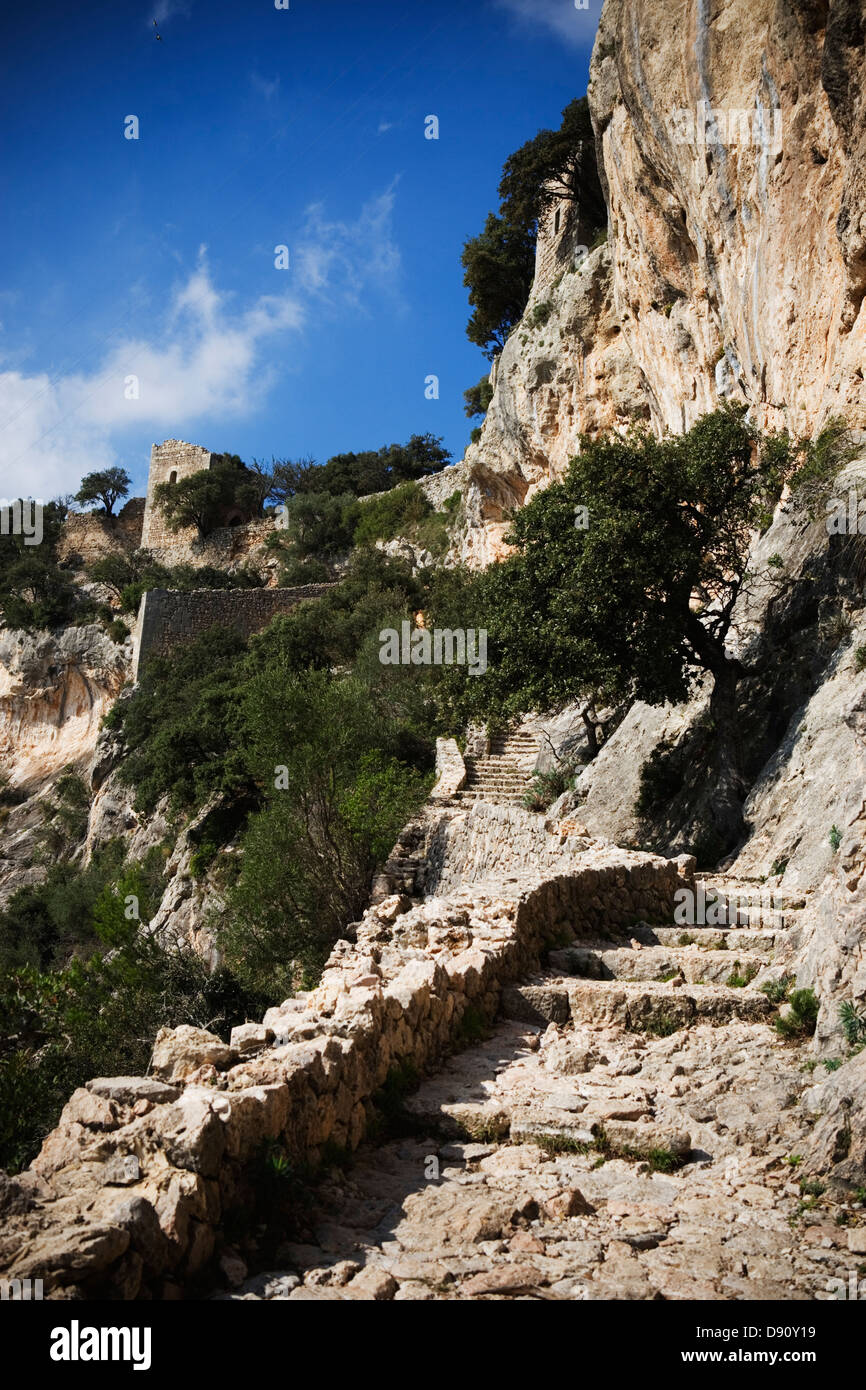 The path to Castell de Alaro, Majorca Stock Photo - Alamy