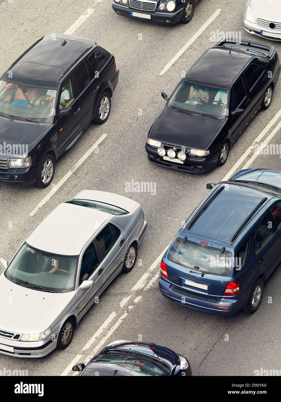 Cars on road Stock Photo - Alamy