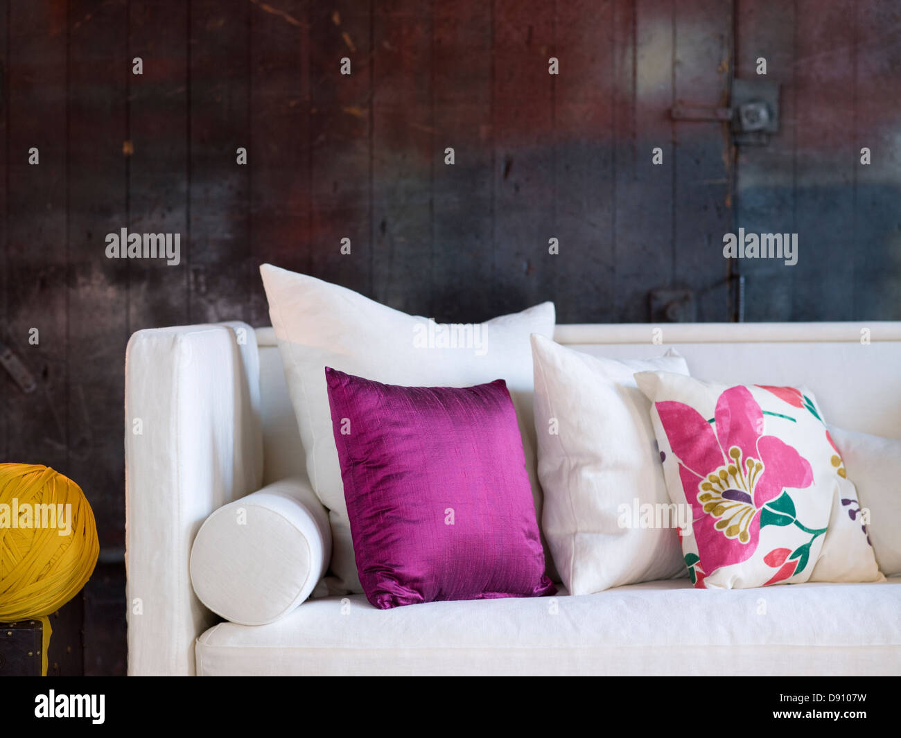 Cushion on sofa hi-res stock photography and images - Alamy