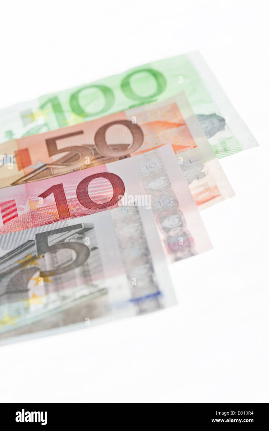 Row of euro notes Stock Photo - Alamy