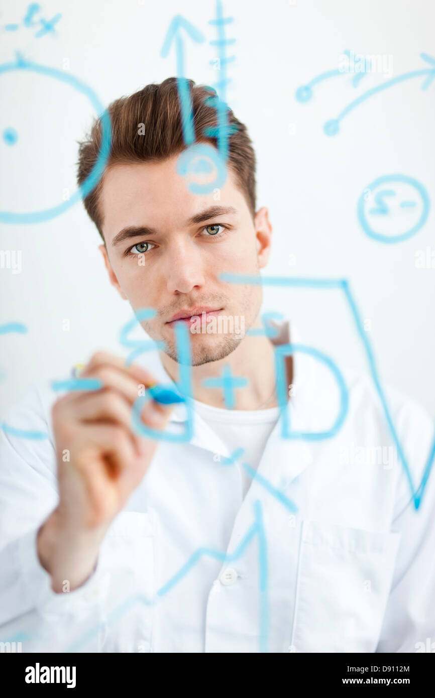 Male scientist working in laboratory Stock Photo - Alamy