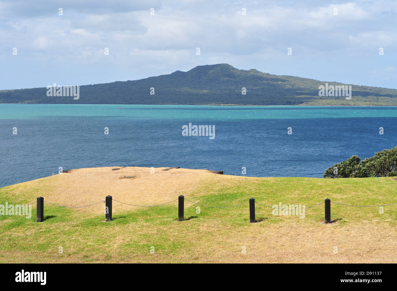 Rangitoto volcano island view from Devonport Stock Photo - Alamy