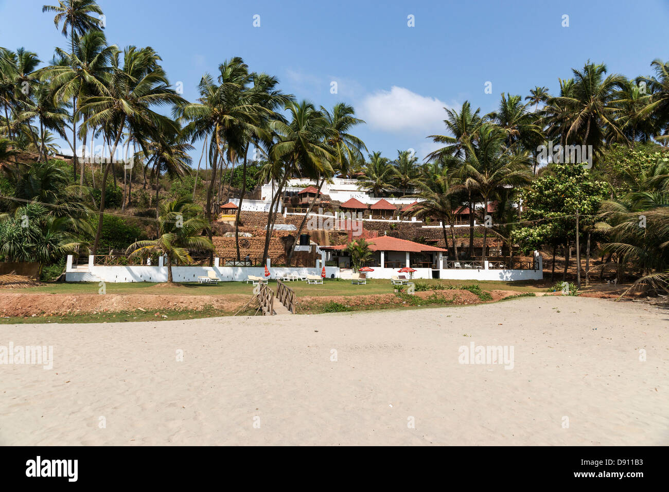 Vagator beach in Goa India Stock Photo - Alamy