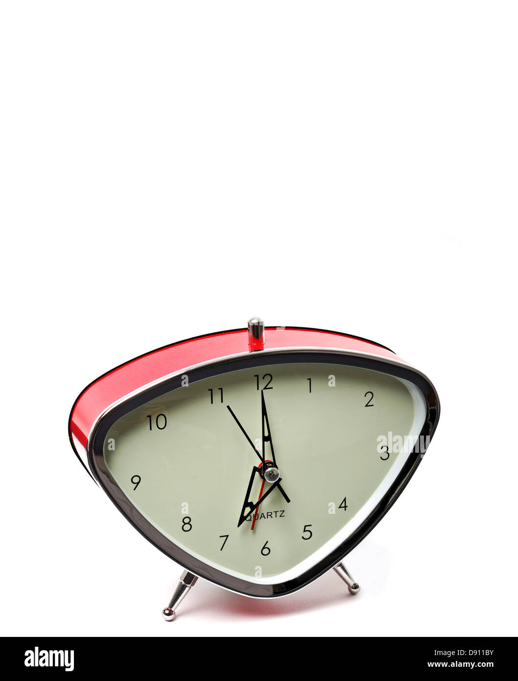 A red alarm clock Stock Photo - Alamy