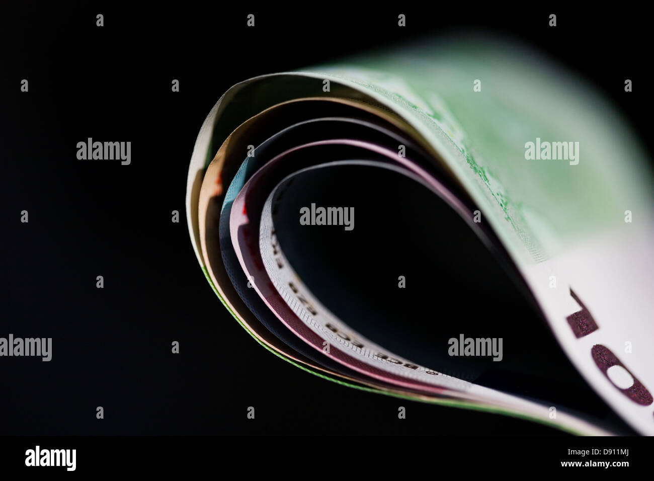 European union paper currency Stock Photo - Alamy