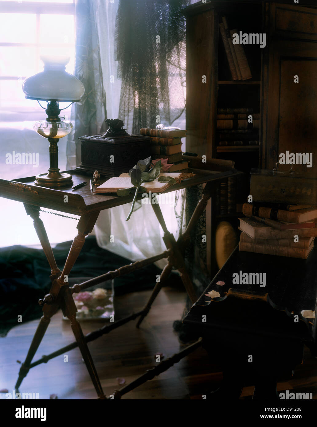 An old fashion workroom Stock Photo - Alamy