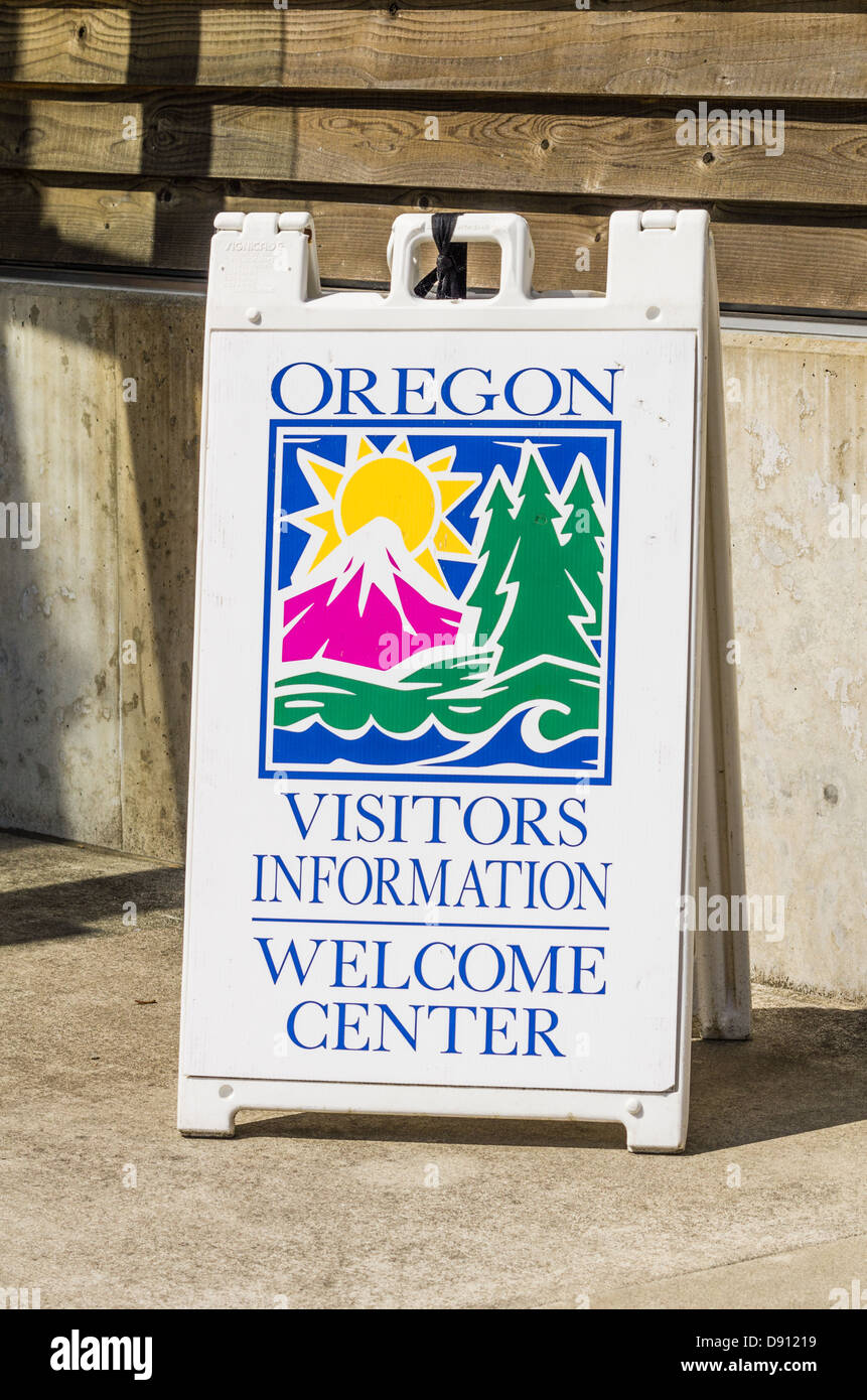 Brookings Oregon United States Information sign located at Crissey ...
