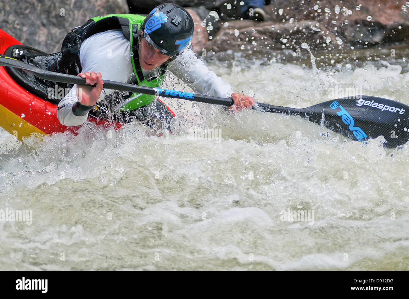 Colorado, USA. June 7, 2013: New Zealand's, Mike Dawson, competes in ...
