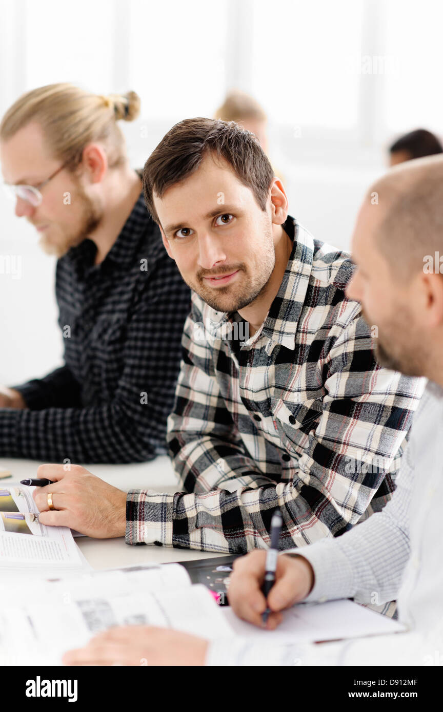 Students studying in library Stock Photo - Alamy