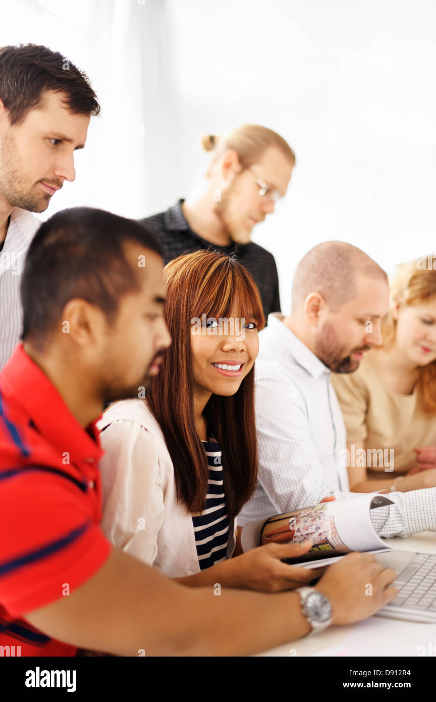 Group international students working hi-res stock photography and ...