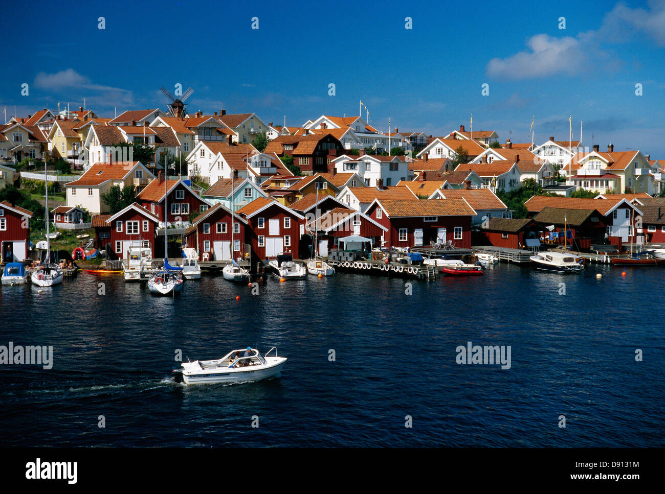 Boats in Grundsund, Sweden Stock Photo - Alamy