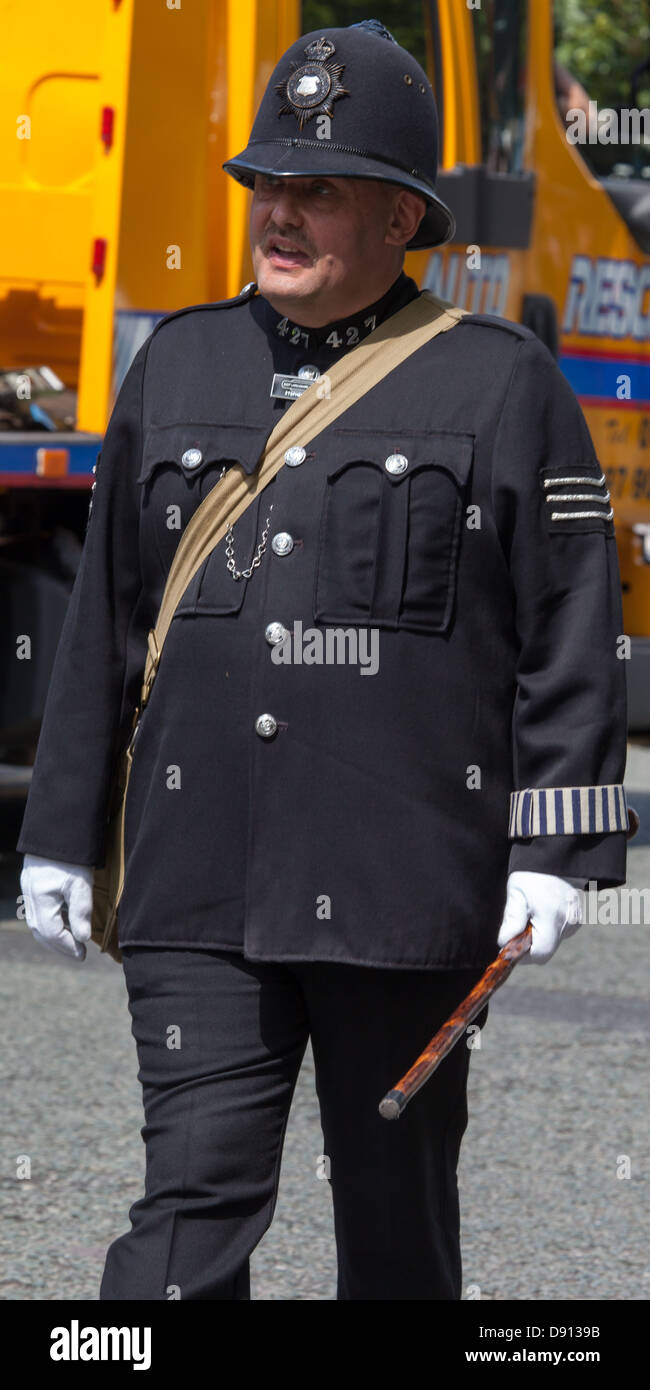 A man dressed in period police uniform at the Ramsbottom 1940's War ...