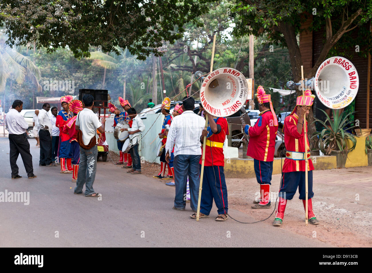 The Hindu festival of Hanuman the monkey god in Arpora, Goa Stock Photo ...