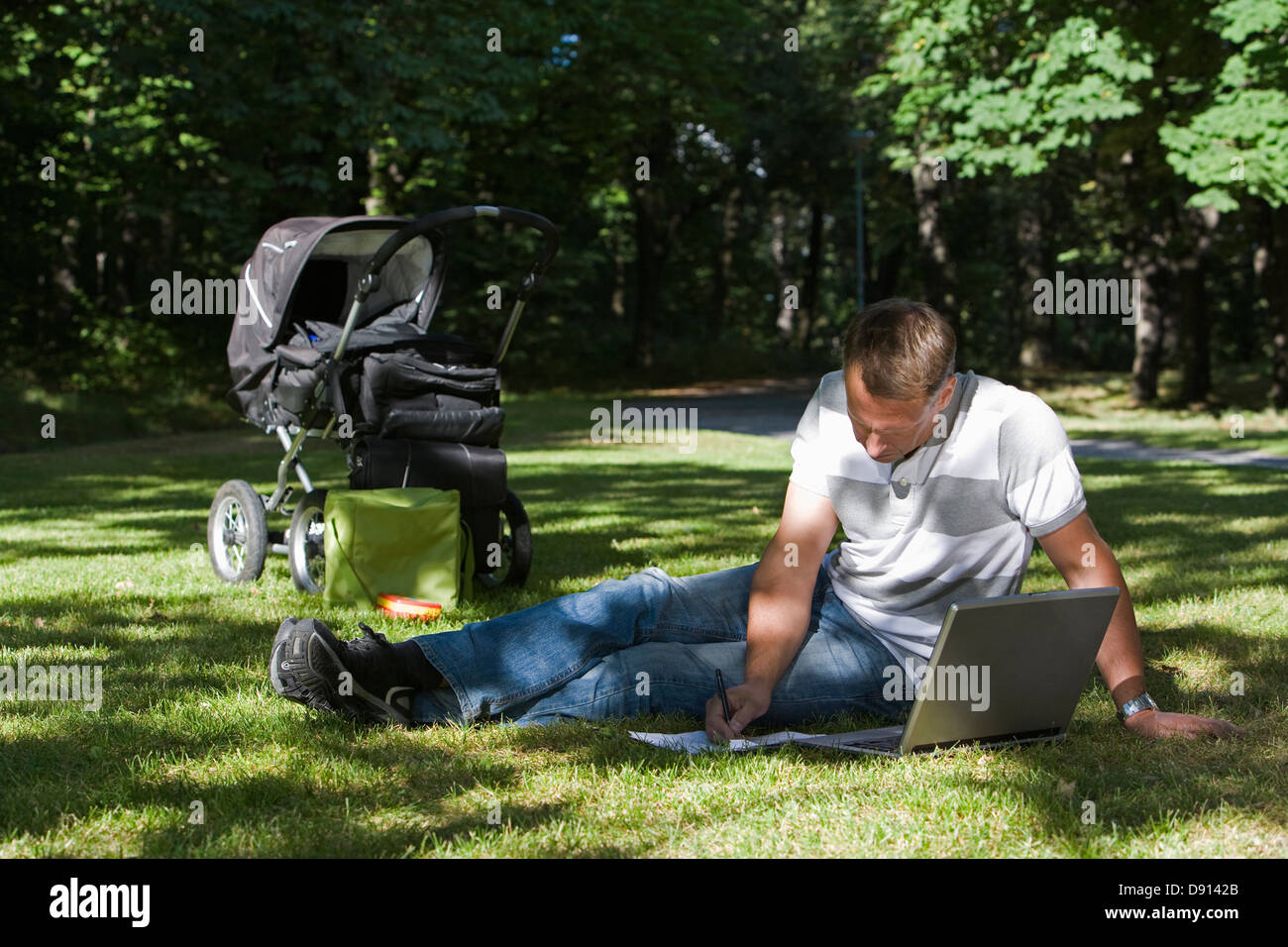Pram with computer hi-res stock photography and images - Alamy