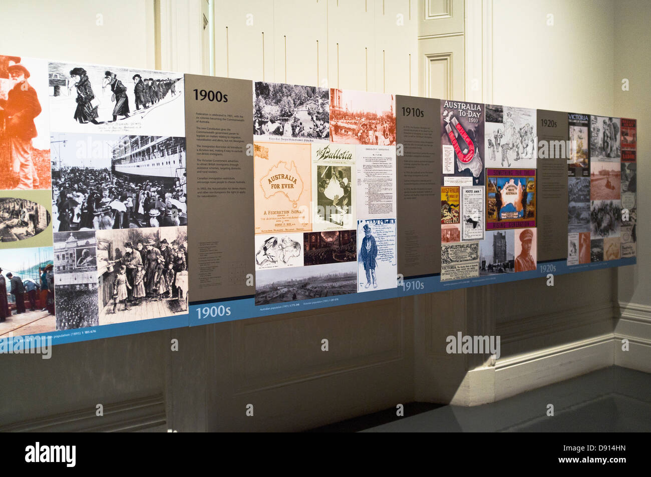 dh Melbourne immigration museum MELBOURNE AUSTRALIA Museum display ...