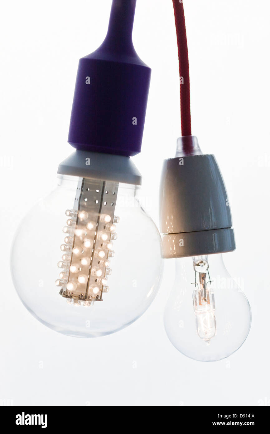 Light bulbs on white background, studio shot Stock Photo - Alamy