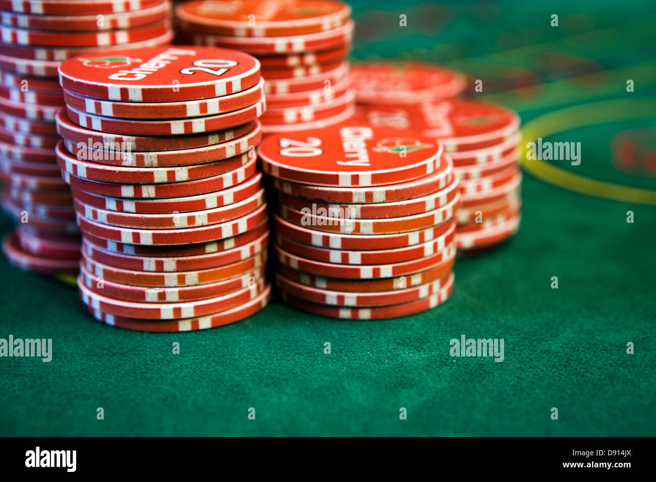A black jack table hi-res stock photography and images - Alamy
