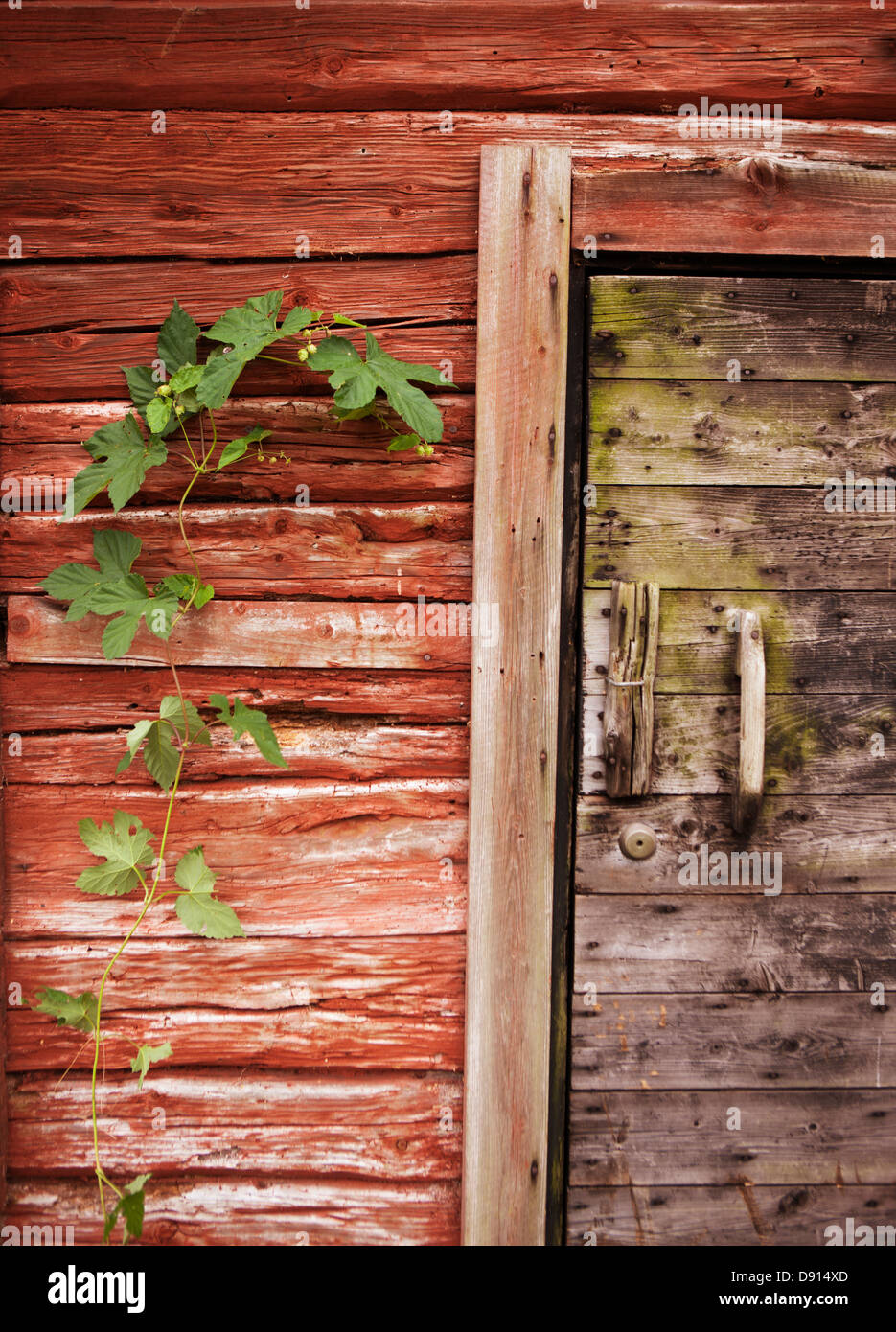 Part of log cabin Stock Photo - Alamy