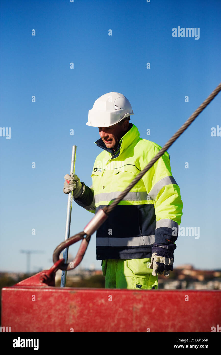 A building worker, Sweden Stock Photo - Alamy