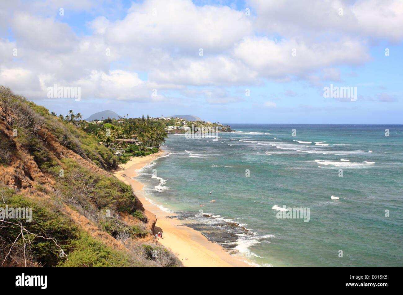 Hawaii oahu ocean cliff view hi-res stock photography and images - Alamy