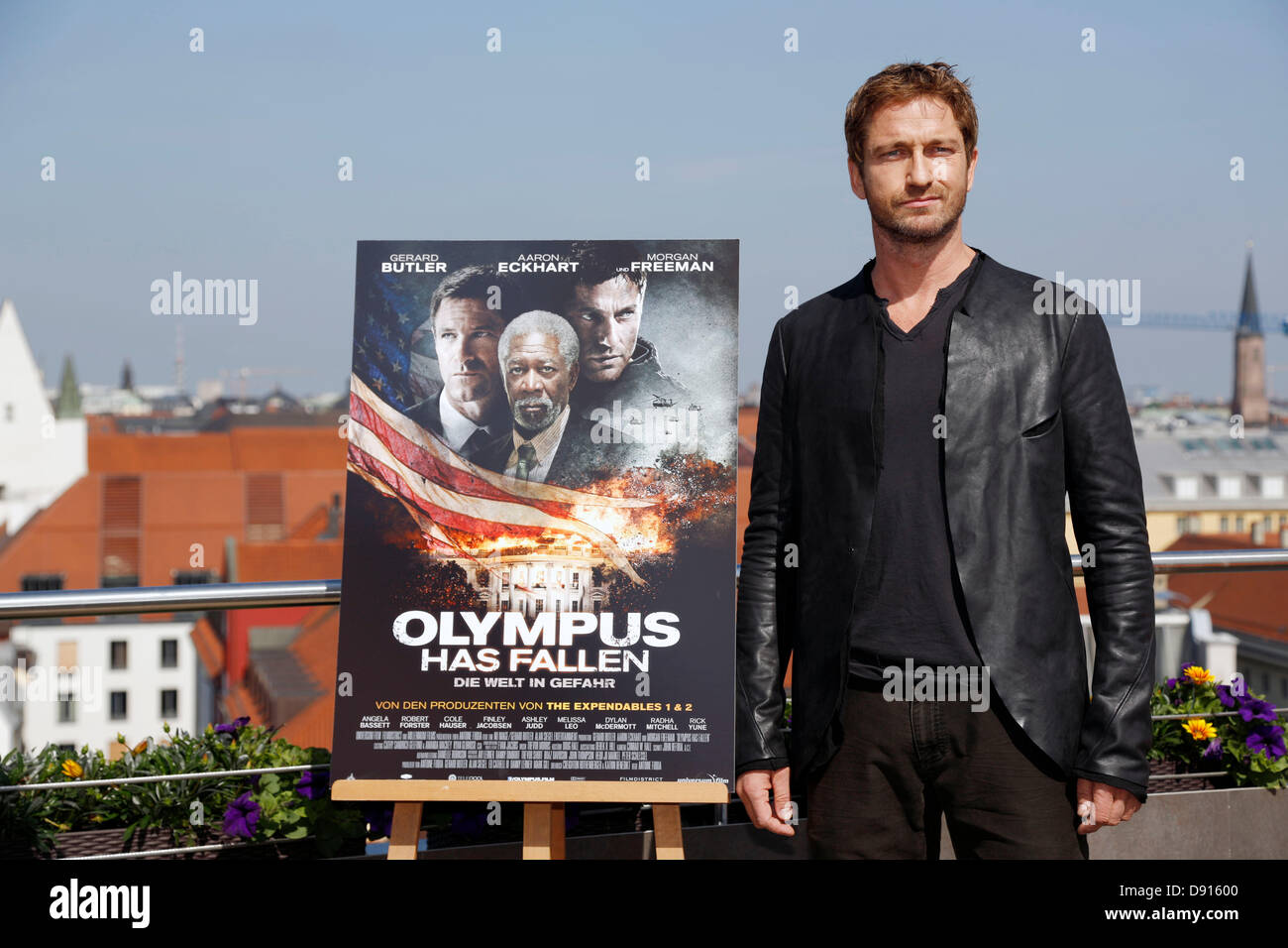 Munich, Germany. June 7, 2013. Actor Gerard Butler poses during the ...