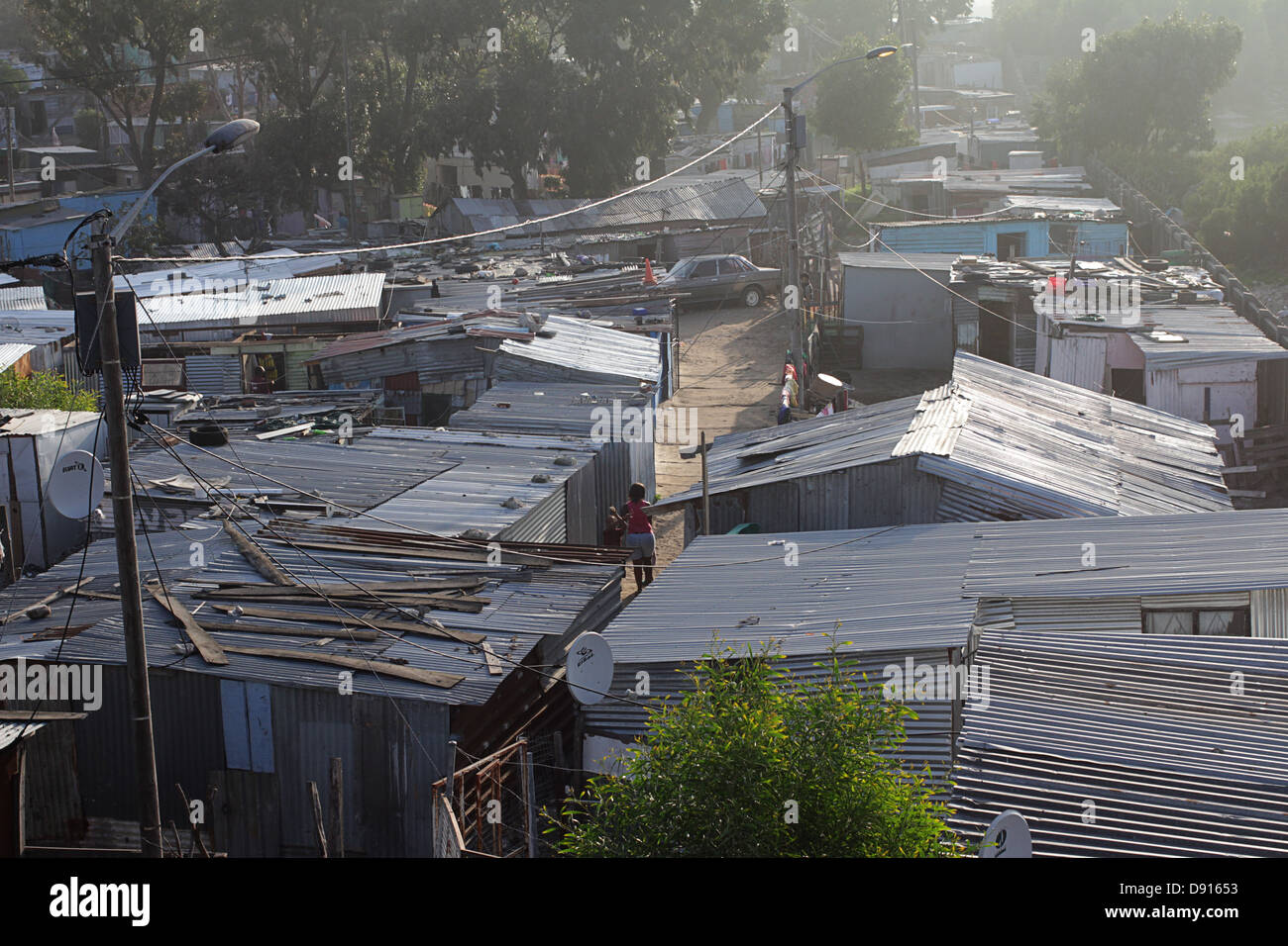 Photos of daily life in the township of Delft, South Africa Stock Photo ...