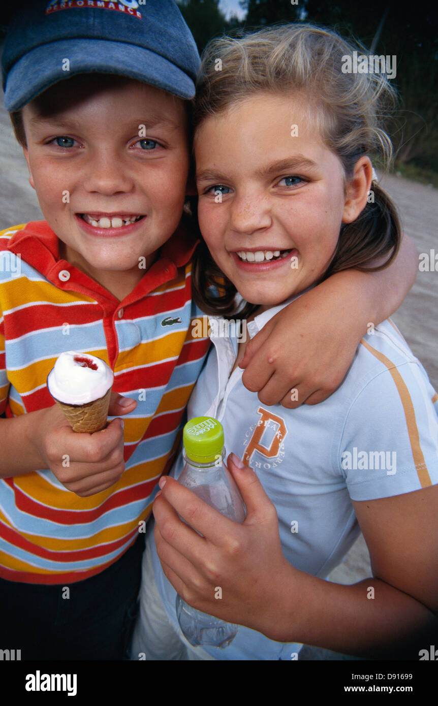 Brother and sister, Sweden Stock Photo - Alamy